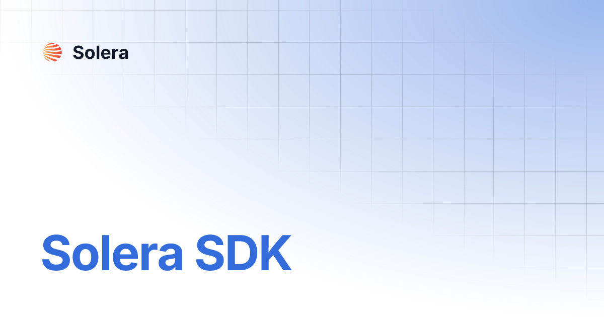 Solera SDK | Solera